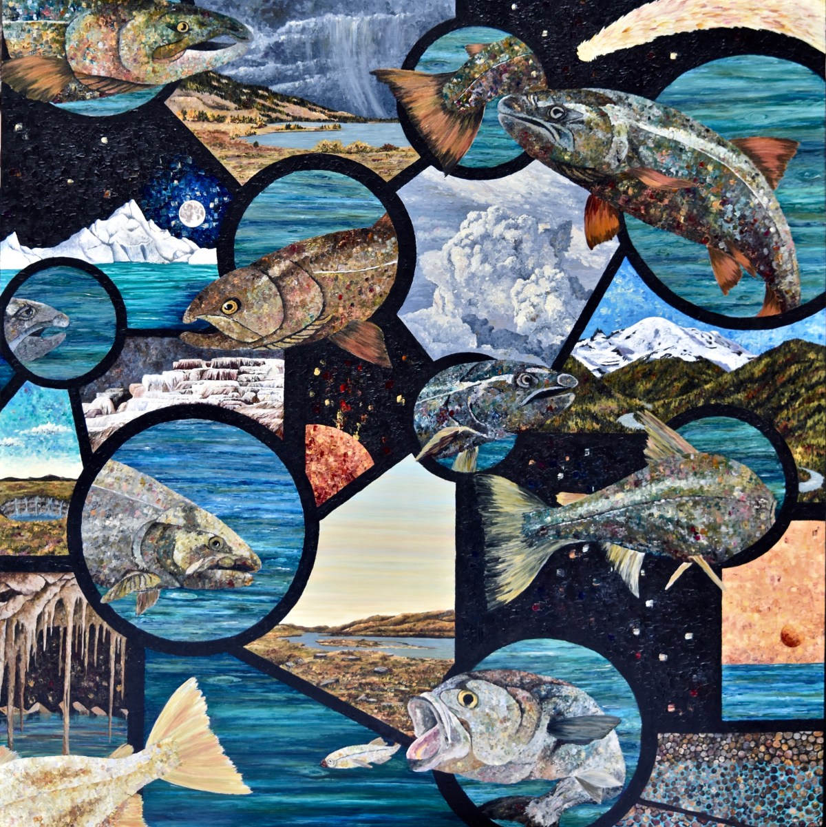 Judy Cockrell – Mostly Fish at The Walking Man Frame Shop & Gallery ...